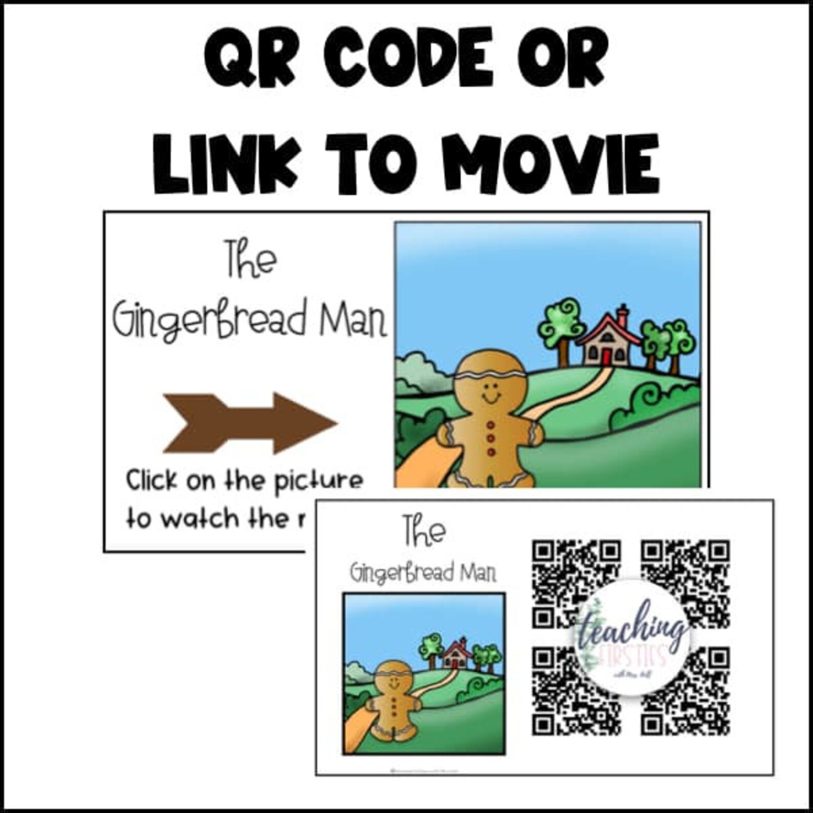 The Gingerbread Man Listening Center Activities - Etsy