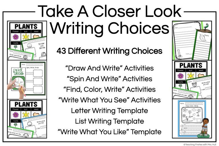 Plant Life Cycle Writing Activities - Etsy