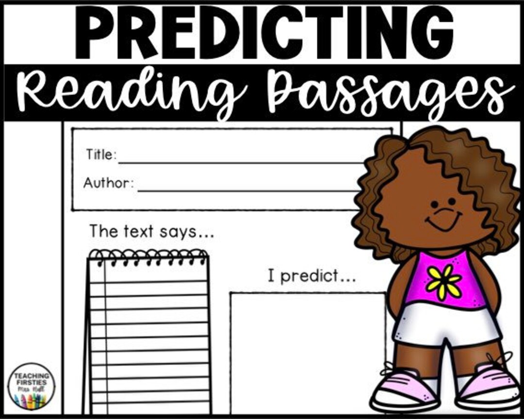 Making Predictions Worksheets and Printable Activities for Reading ...