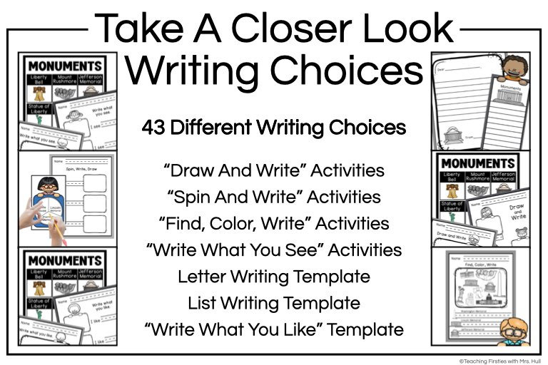 Monuments Writing Activities - Etsy
