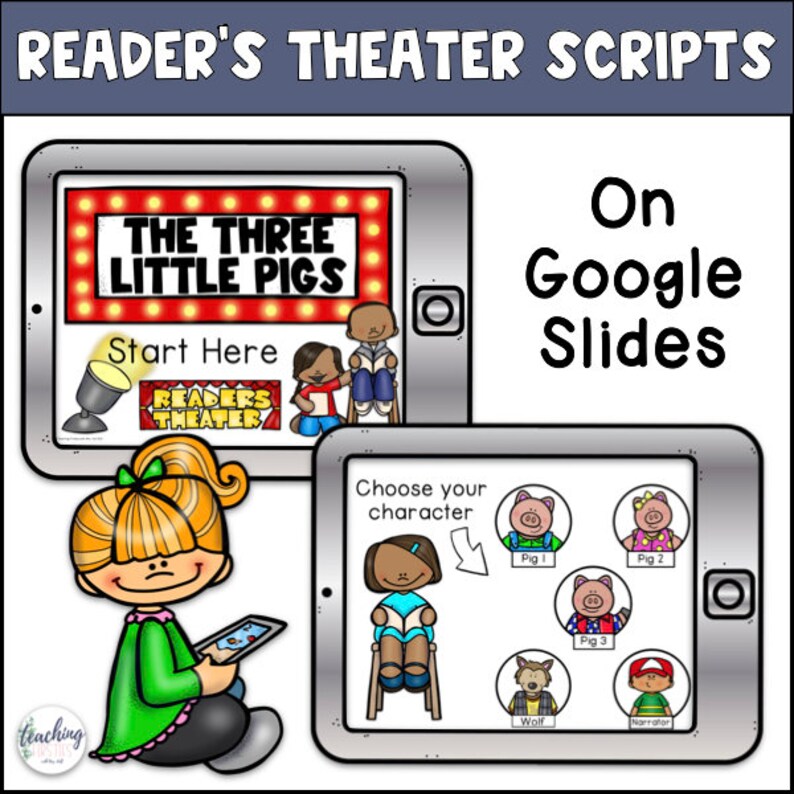 The Three Little Pigs Reader’s Theater Scripts - Etsy