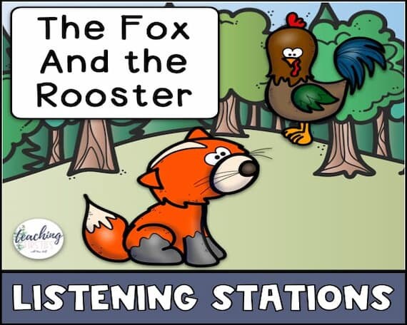 The Fox and the Rooster Story for Your Aesop's Fables - Etsy