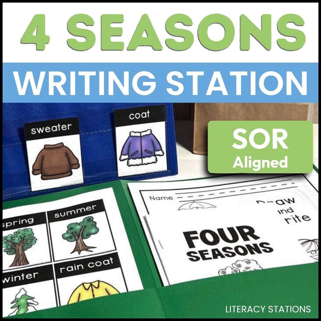 1st Grade Four Seasons Writing Center - Etsy