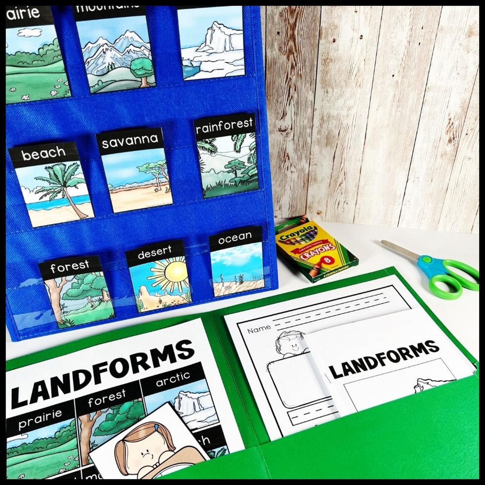 Landforms and Habitats Writing Activities - Etsy