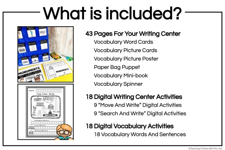 Monuments Writing Activities - Etsy