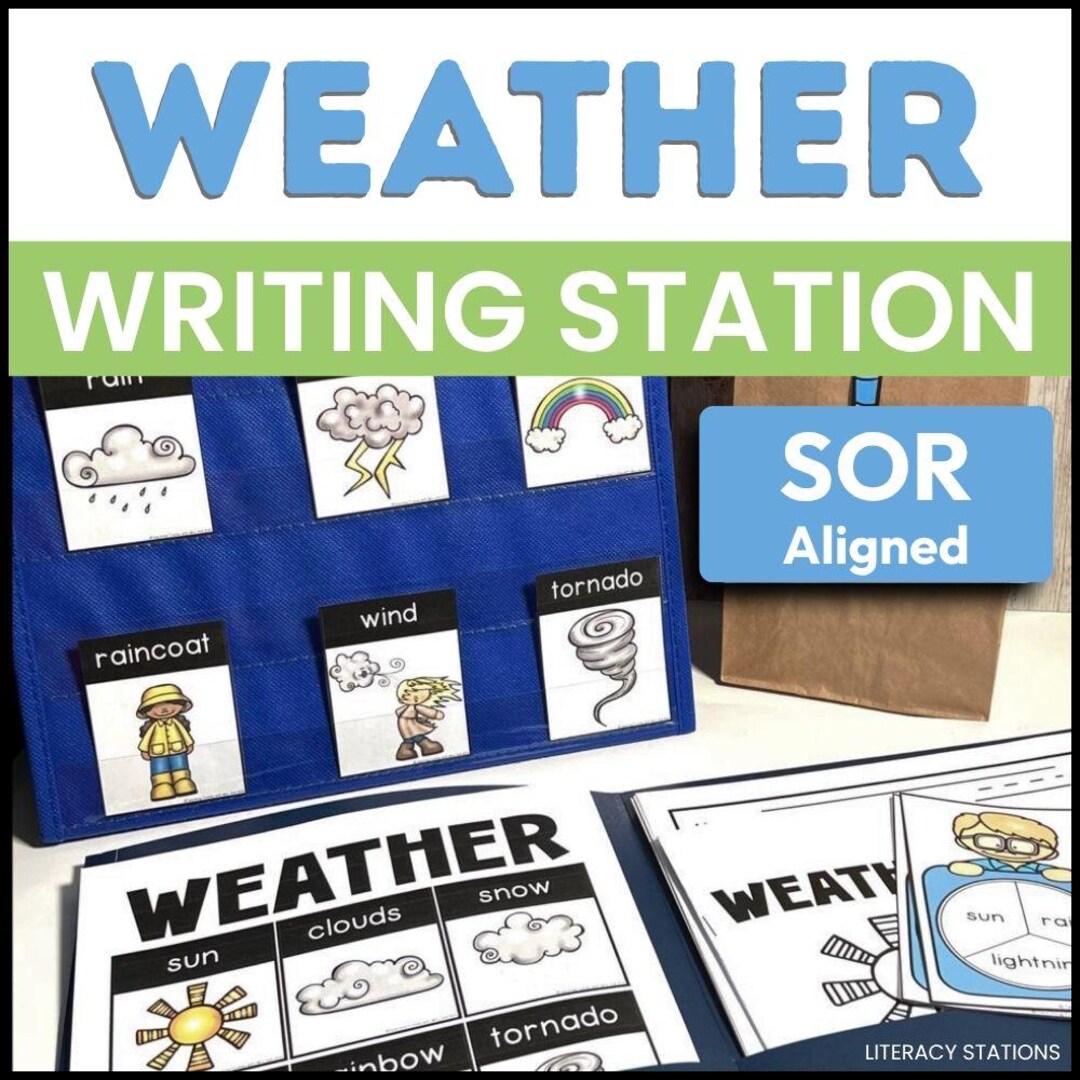1st Grade Weather Writing Center - Etsy