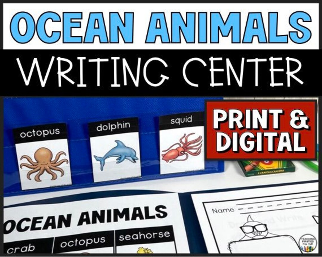 Ocean Animals Writing Activities - Etsy