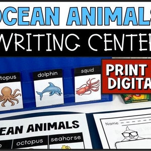 Ocean Animals Writing Activities - Etsy