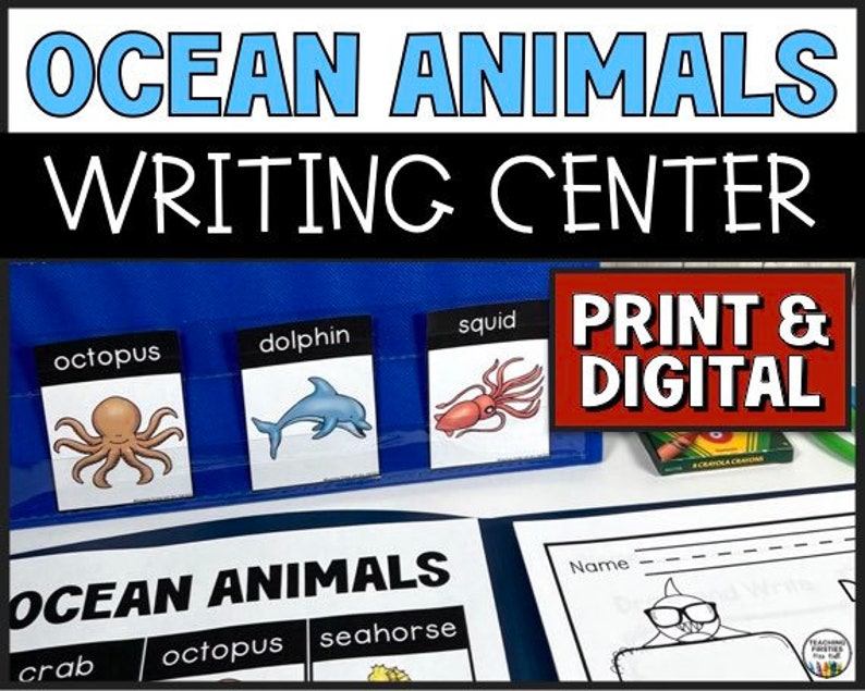 Ocean Animals Writing Activities - Etsy