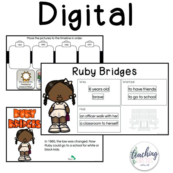 Reading Stations - Ruby Bridges Activities - Includes a VIDEO! - Etsy