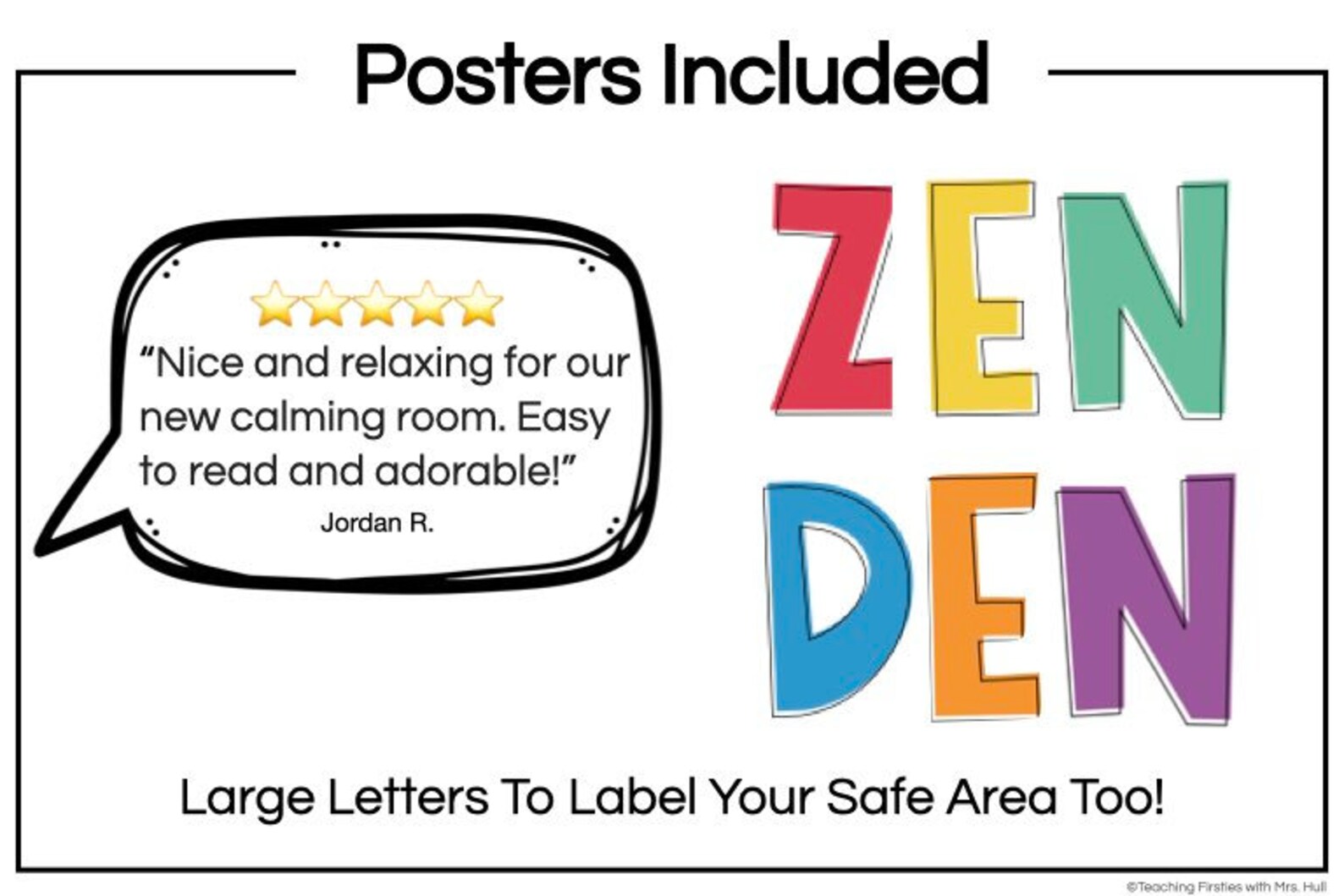 Editable Calm Corner Expectation Posters for Your Zen Den or Calming ...