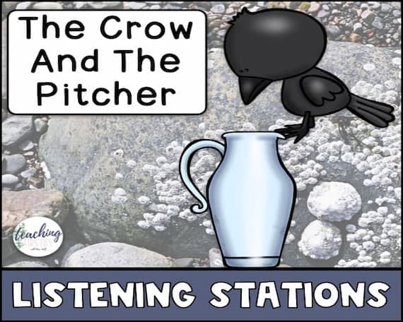 The Crow and the Pitcher Story for Your Aesop's Fables Listening Center ...