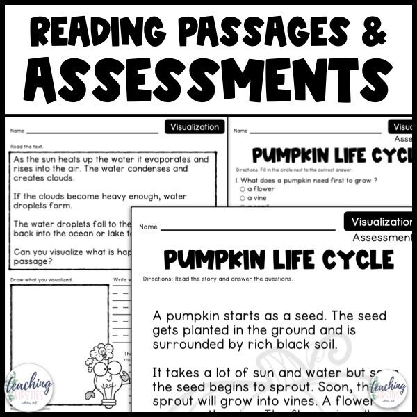 Reading Visualizing Blackline Masters - Etsy