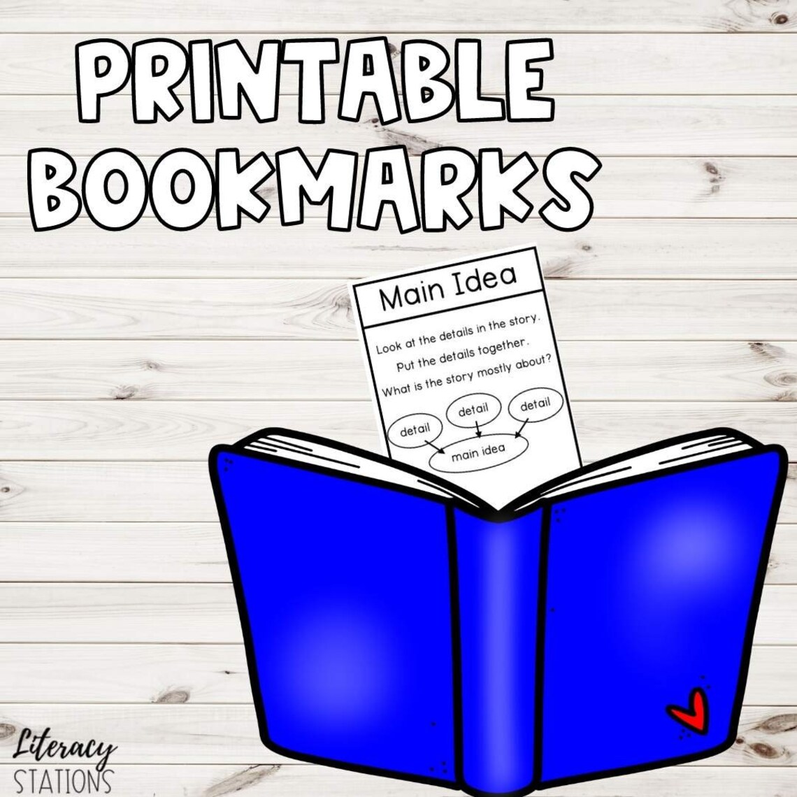Main Idea Reading Passages, Graphic Organizers, Bookmarks ...