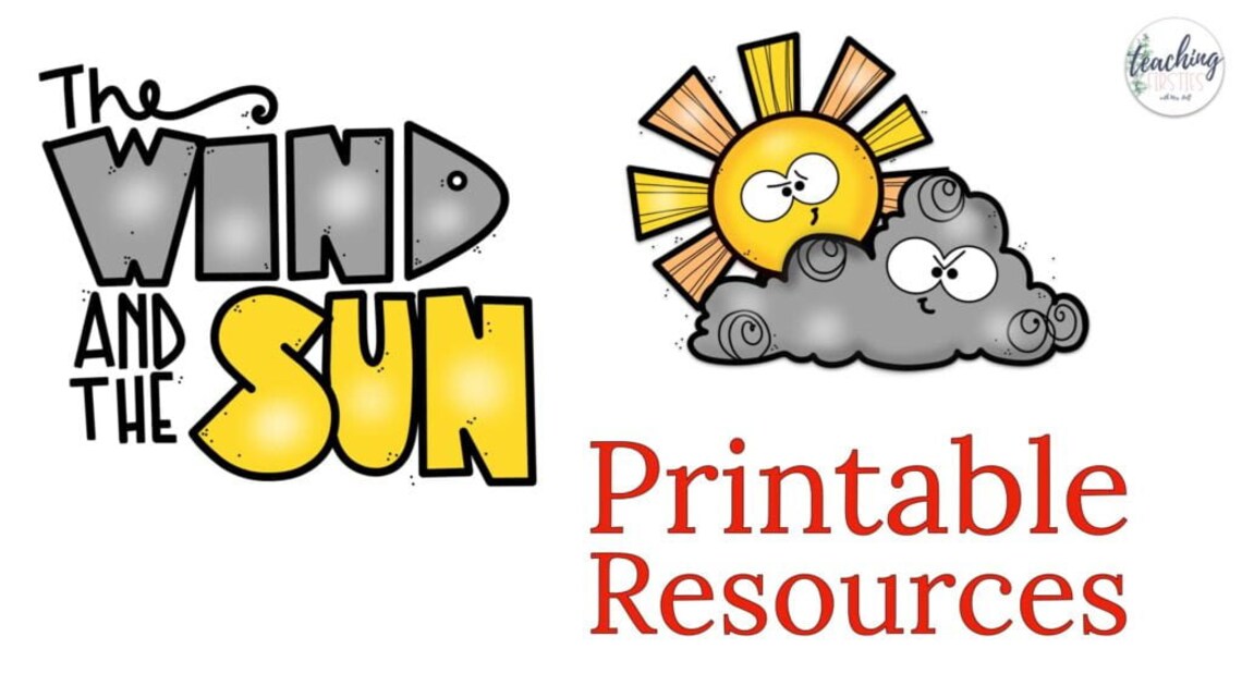 The Wind and the Sun Story for Your Aesop's Fables Listening Center - Etsy