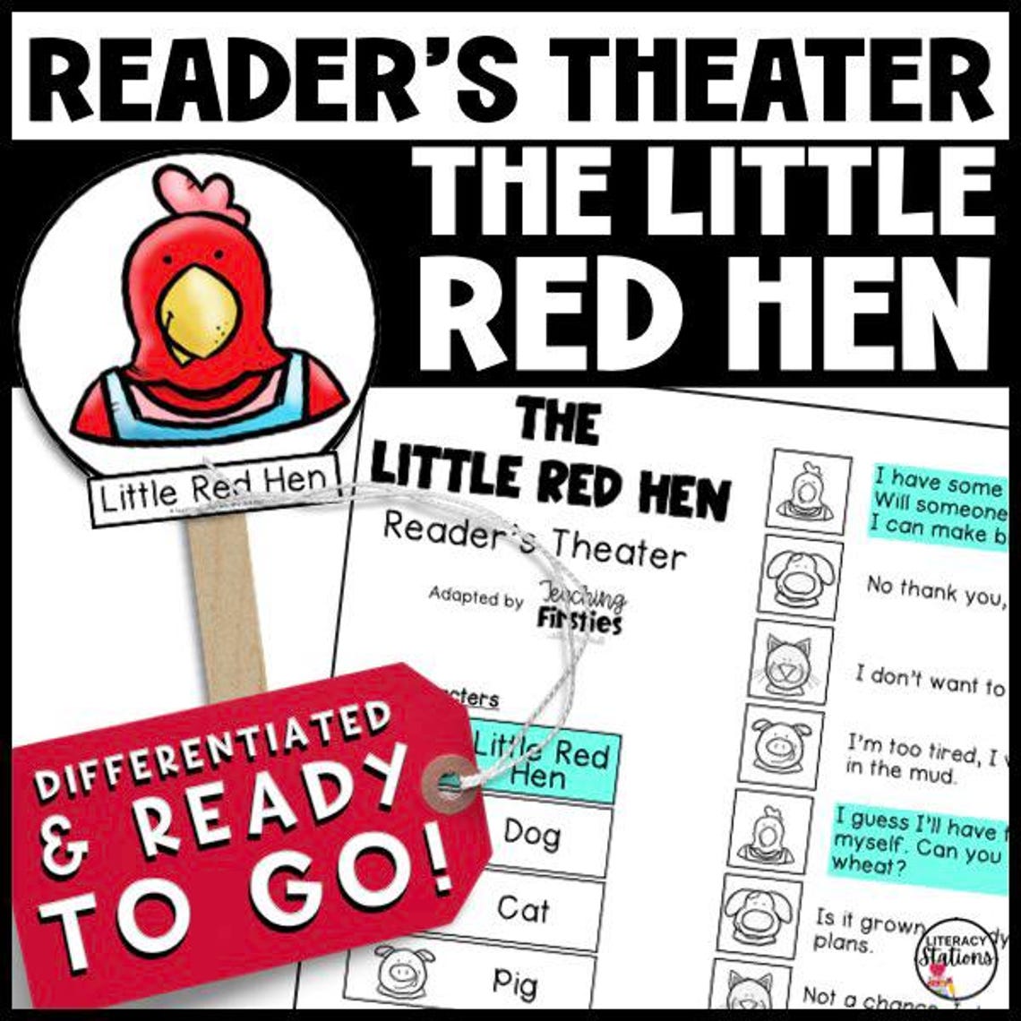 The Little Red Hen Reader’s Theater Scripts - Etsy