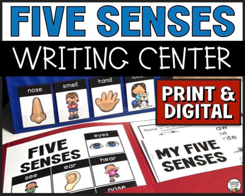 Five Senses Writing Activities - Etsy