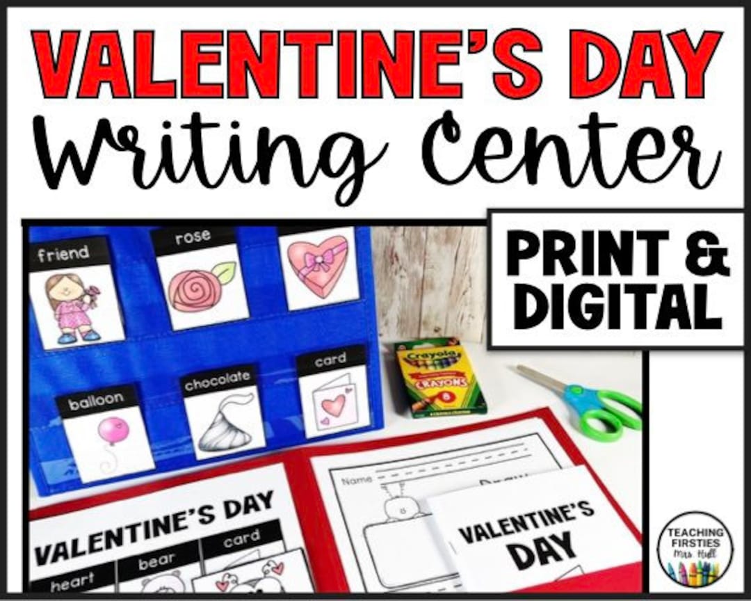 Valentines Day Writing Center - Etsy