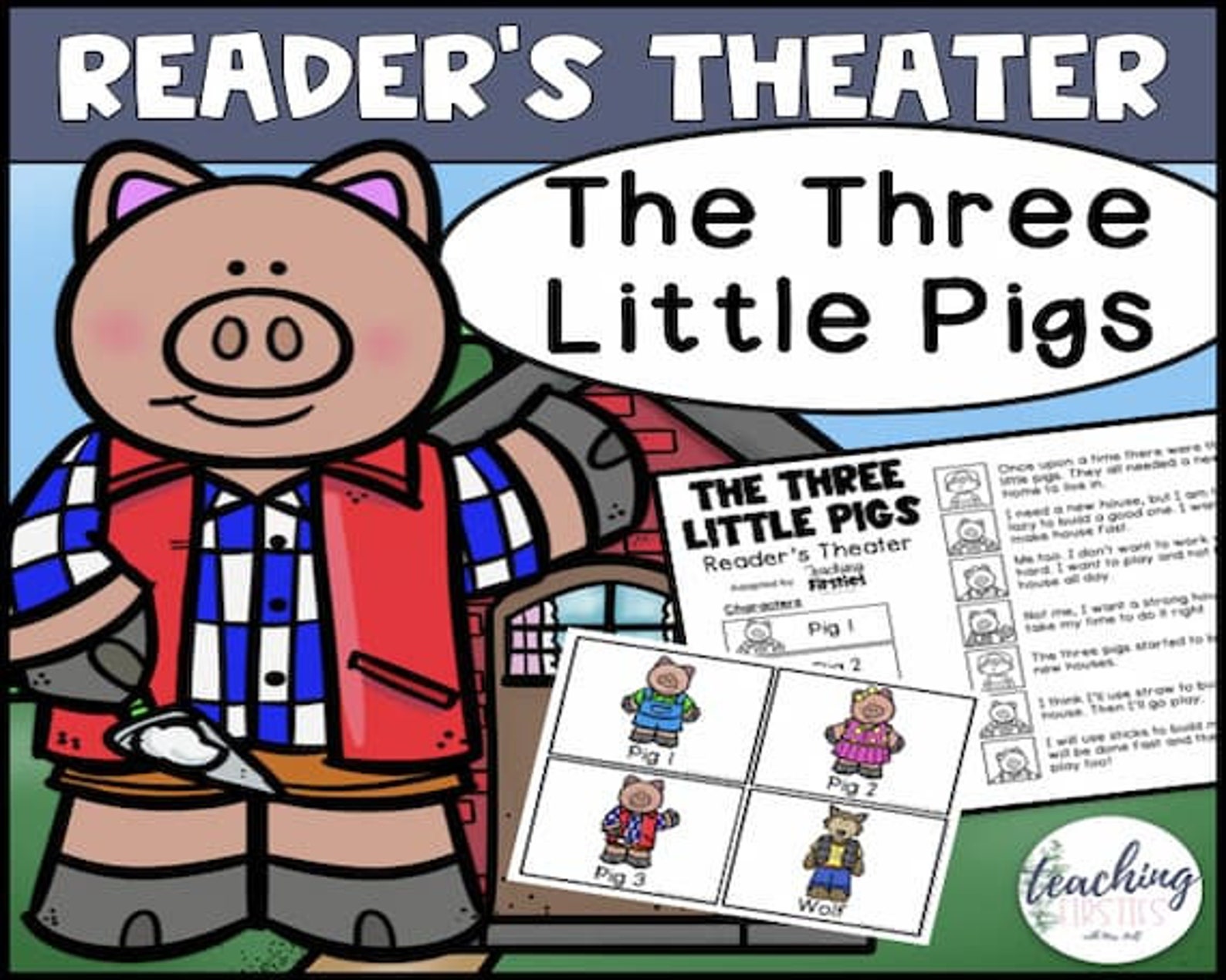 The Three Little Pigs Reader’s Theater Scripts - Etsy