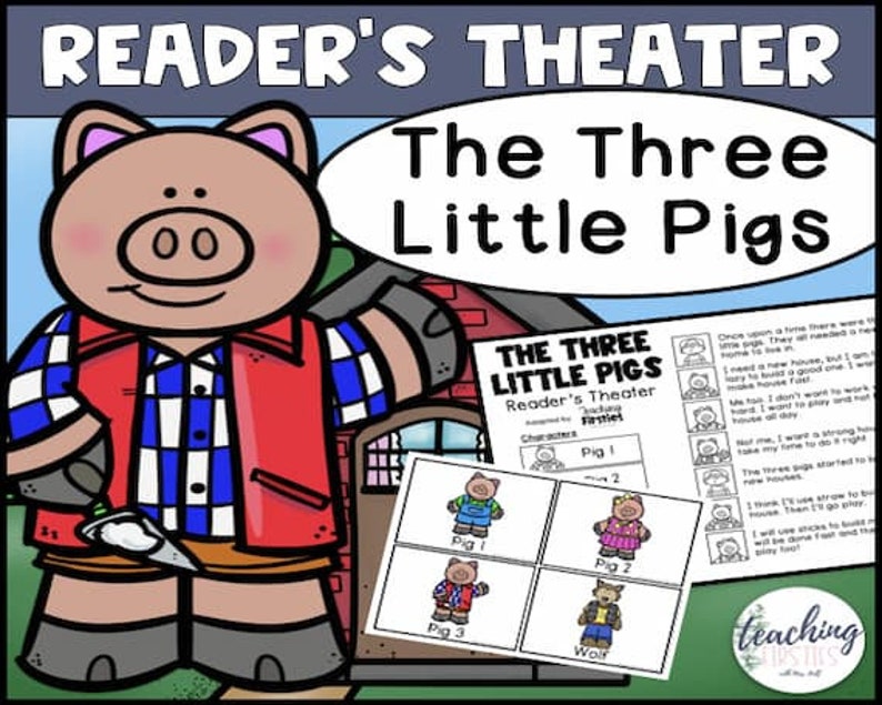 The Three Little Pigs Reader’s Theater Scripts - Etsy