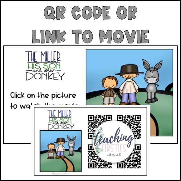 The Miller His Son and Their Donkey for Your Aesop's - Etsy