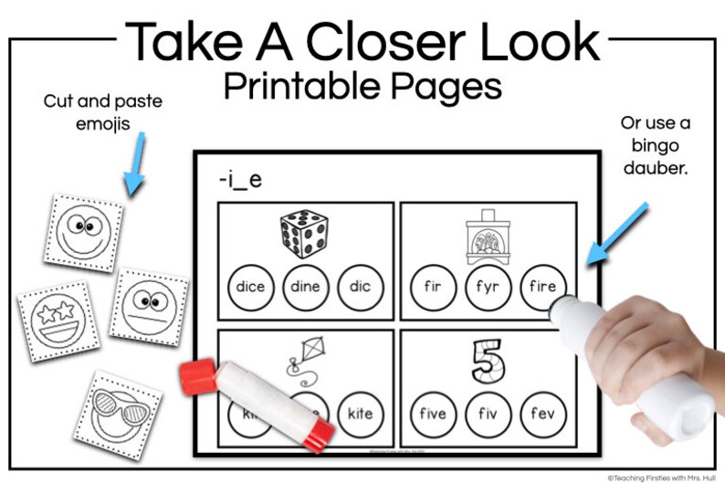 Silent E Long Vowel Phonemic Awareness Segmenting Activities - Etsy