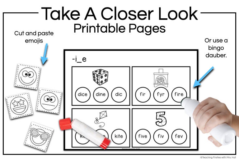 Silent E Long Vowel Phonemic Awareness Segmenting Activities - Etsy