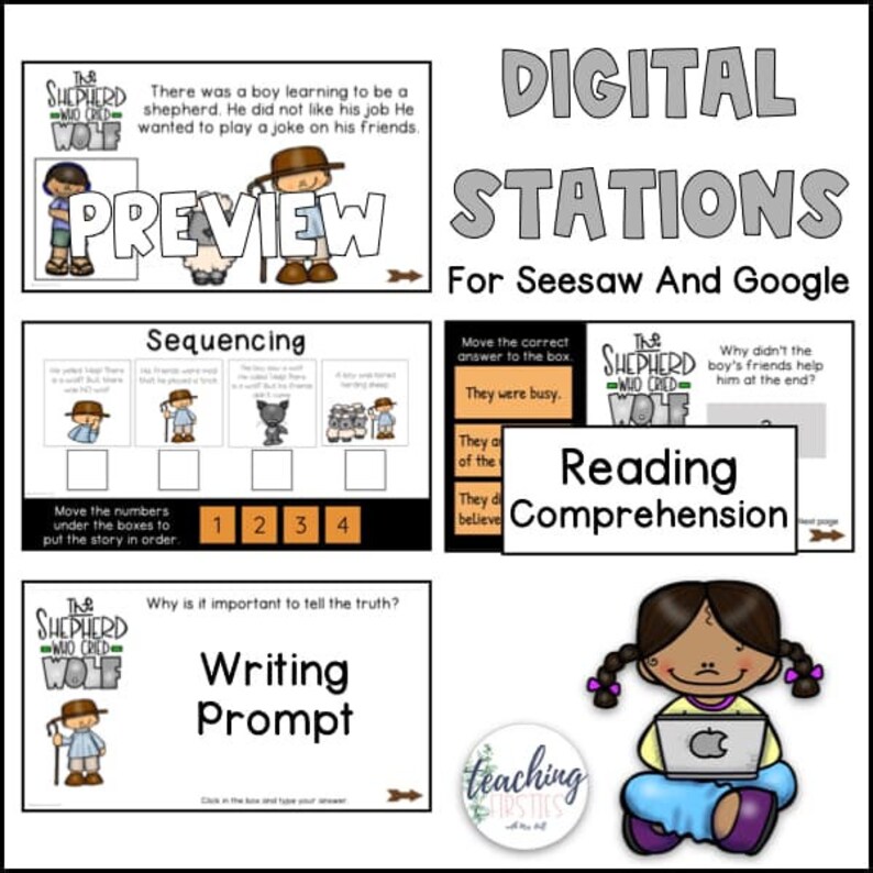 The Boy Who Cried Wolf Story for Your Aesop's Fables Listening Center ...