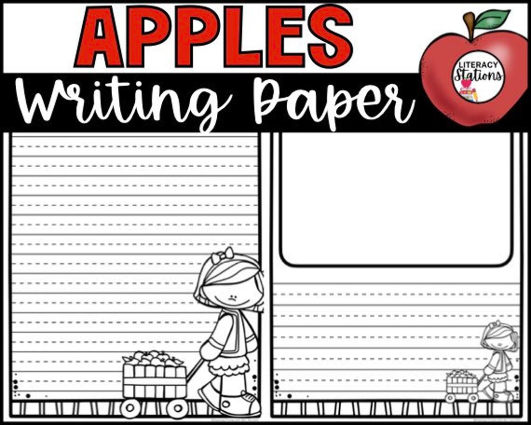 Apple Writing Paper - Etsy