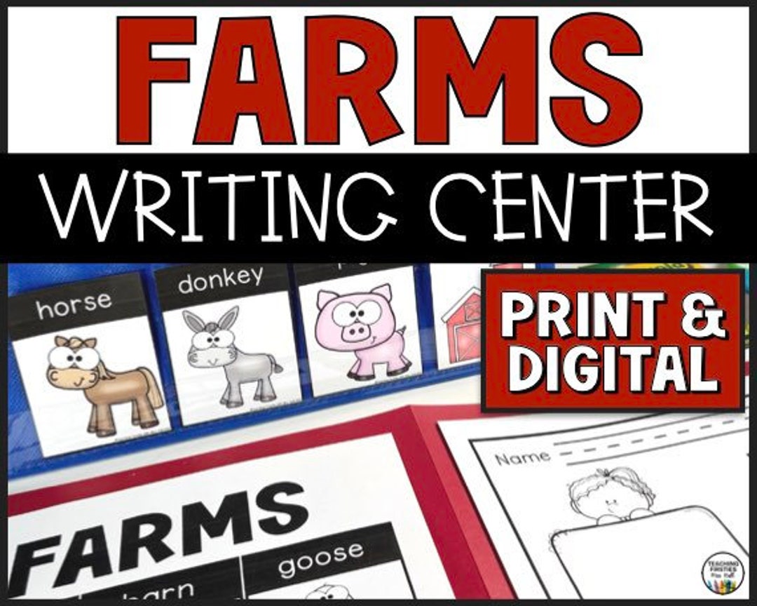 Farm Animals Writing Activities - Etsy