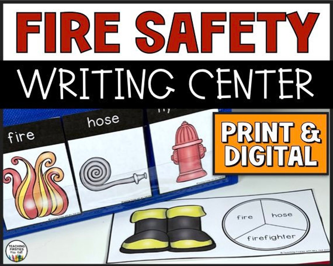 Fire Safety Writing Centers - Etsy