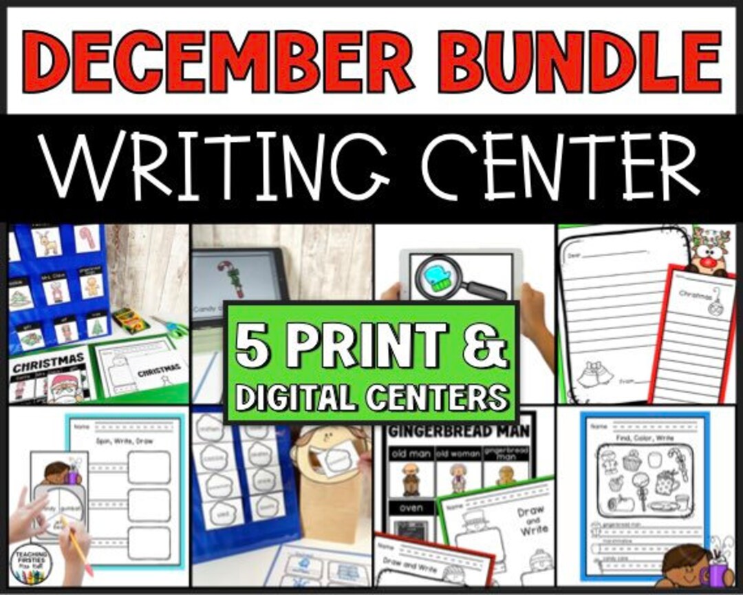 December Writing Activities Bundle - Etsy
