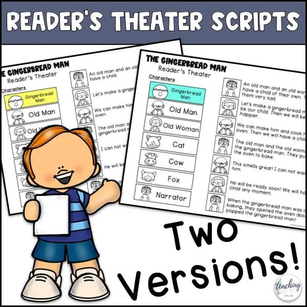 The Gingerbread Man Reader’s Theater Scripts - Etsy