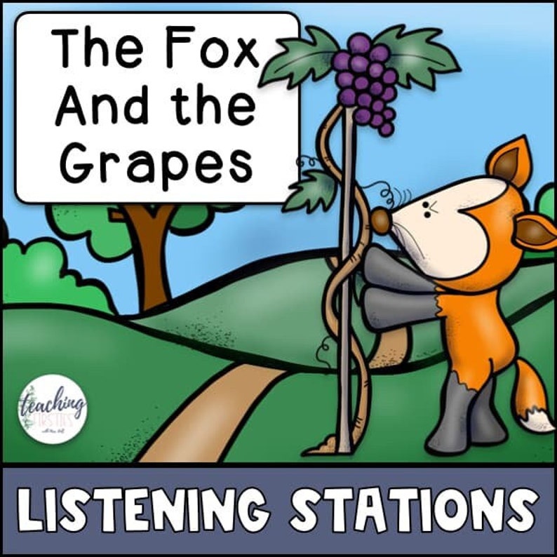 The Fox and the Grapes Story for Your Aesop's Fables - Etsy