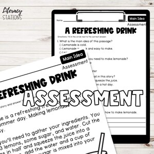 Main Idea Reading Passages, Graphic Organizers, Bookmarks ...