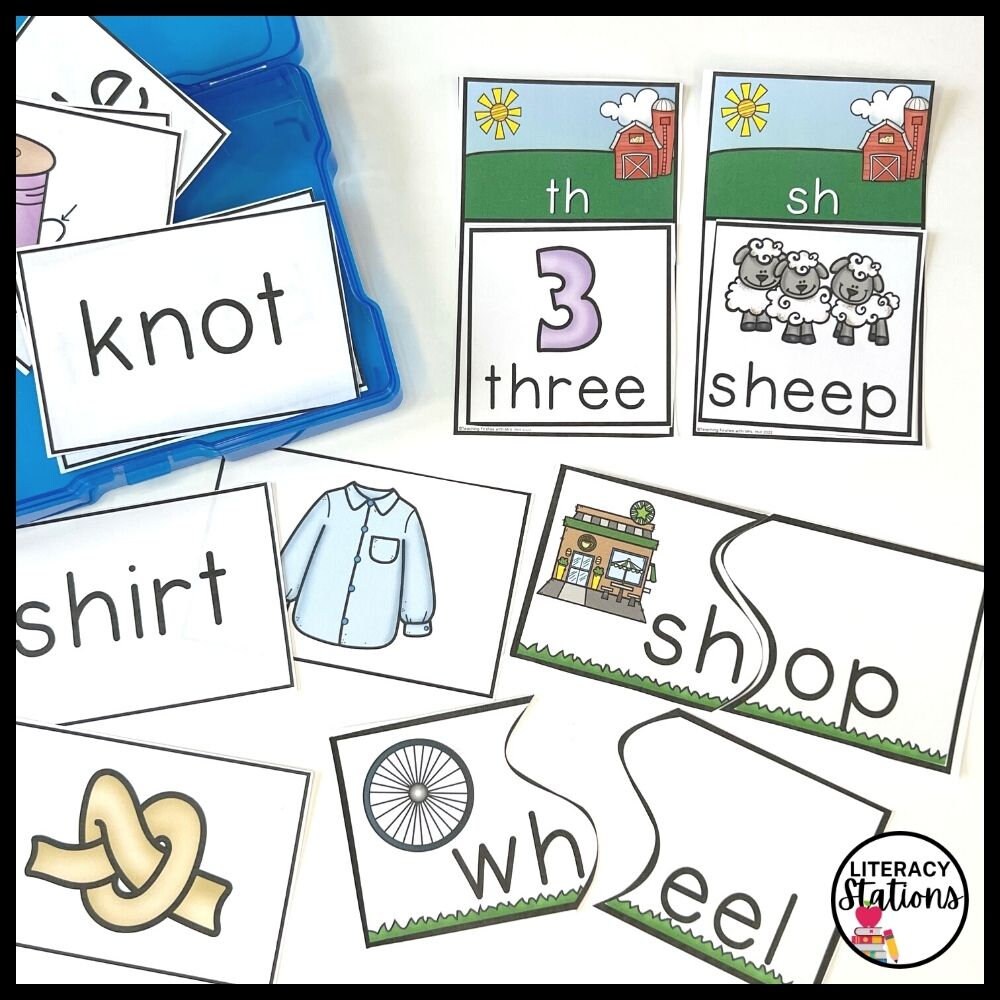 Phoneme Isolation Activities for Initial Consonant Digraphs - Etsy