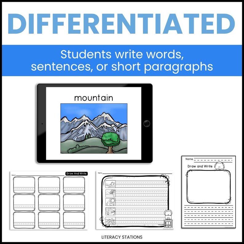Landforms and Habitats Writing Activities - Etsy