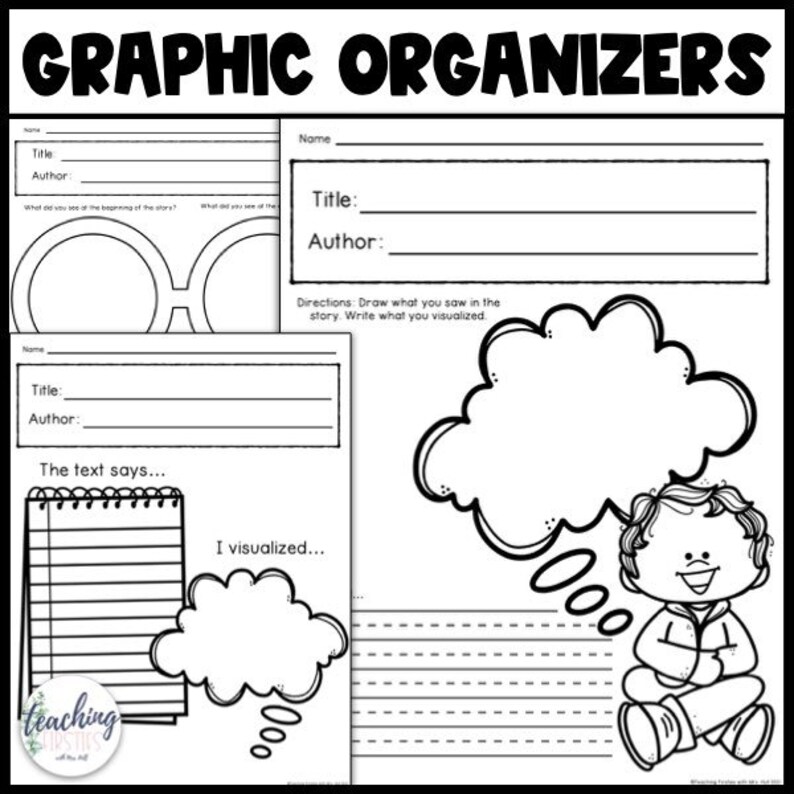 Reading Visualizing Blackline Masters - Etsy