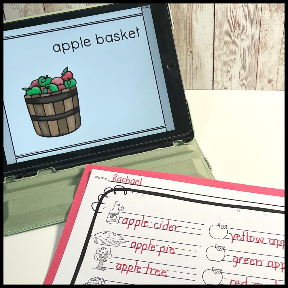 Apple Writing Activities - Etsy