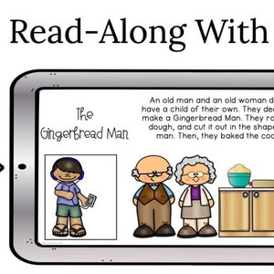 The Gingerbread Man Listening Center Activities - Etsy