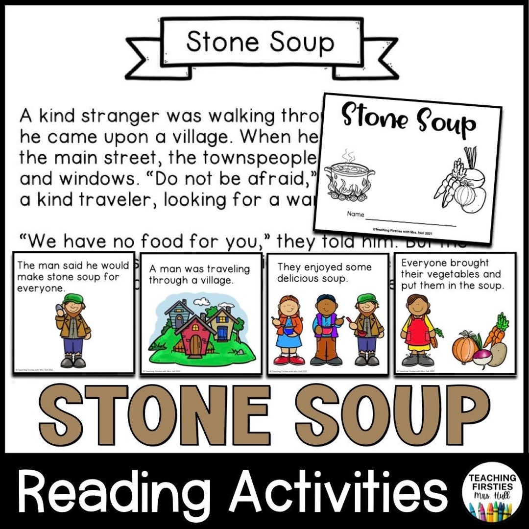 Reading Activities for the Stone Soup Story - Etsy