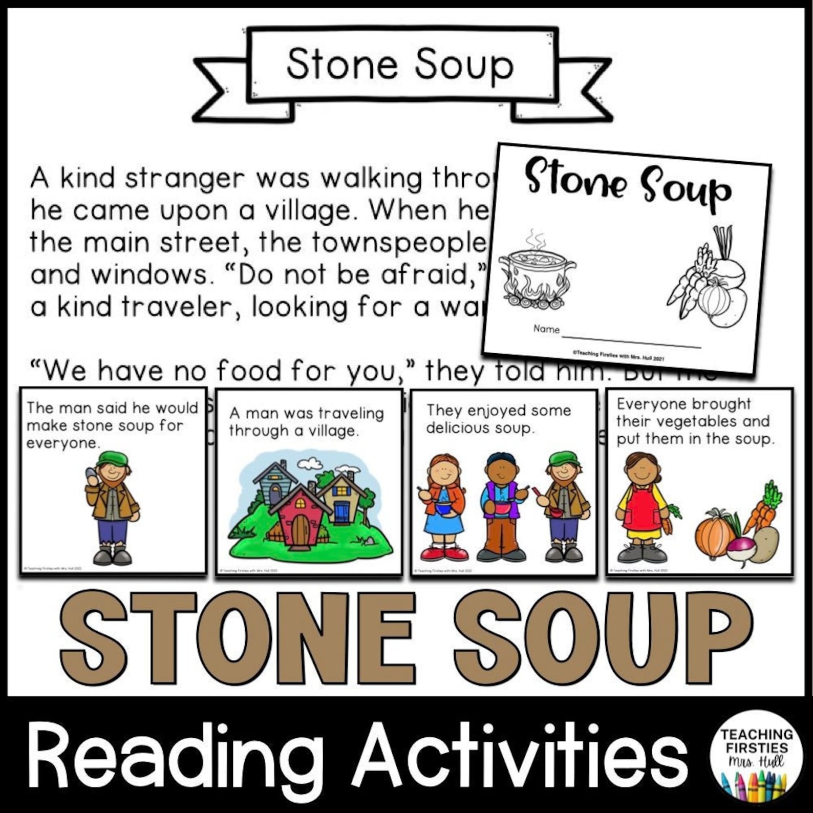 Reading Activities for the Stone Soup Story - Etsy