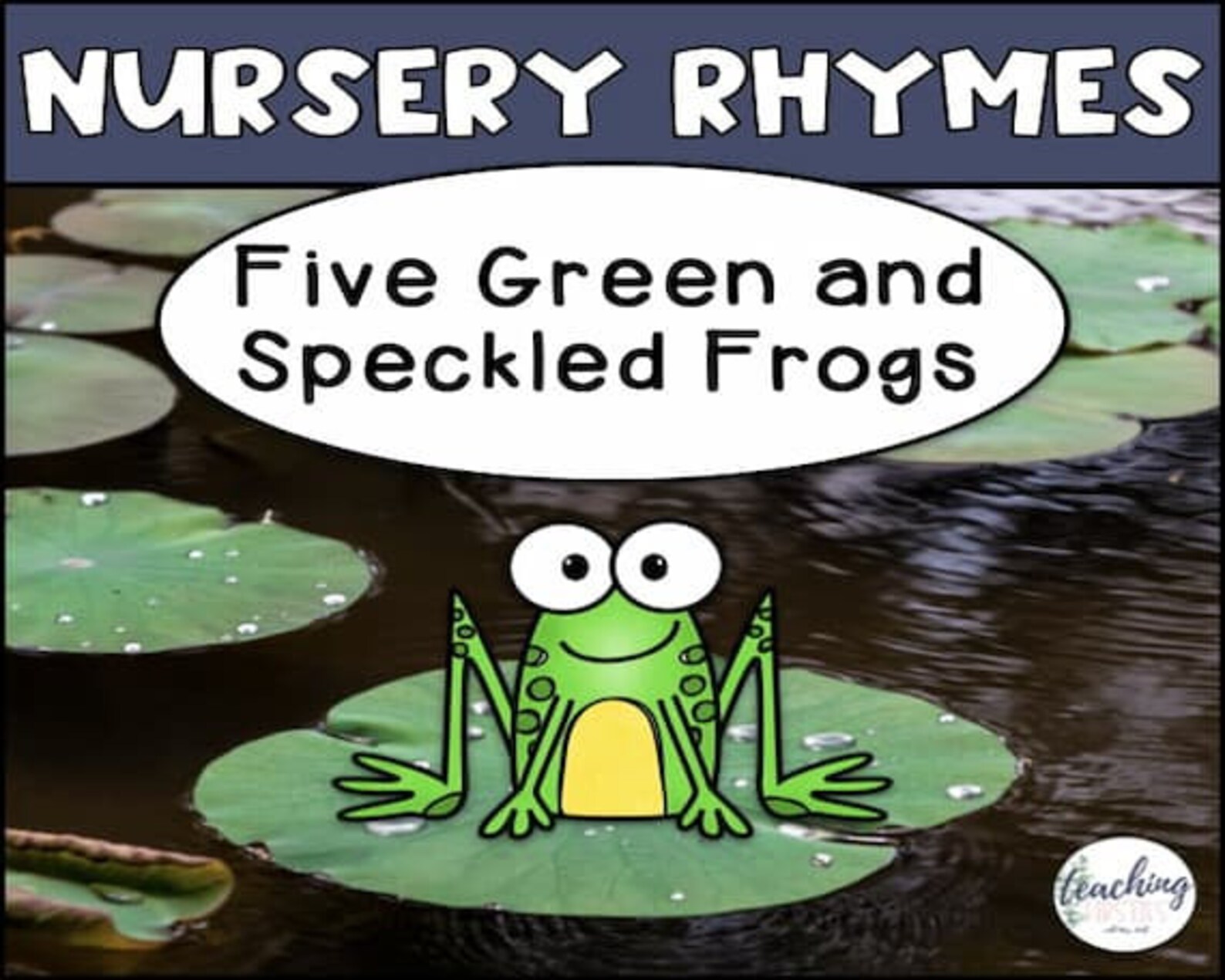 Nursery Rhymes Songs – Five Green and Speckled Frogs - Etsy