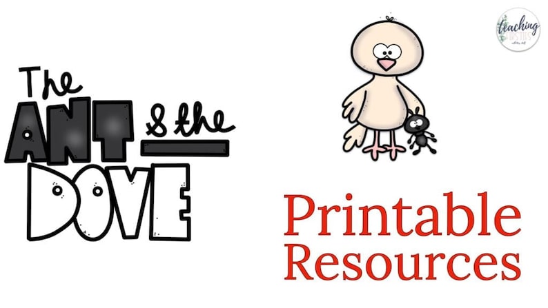 The Ant and the Dove Story for Your Aesop's Fables Listening Center - Etsy