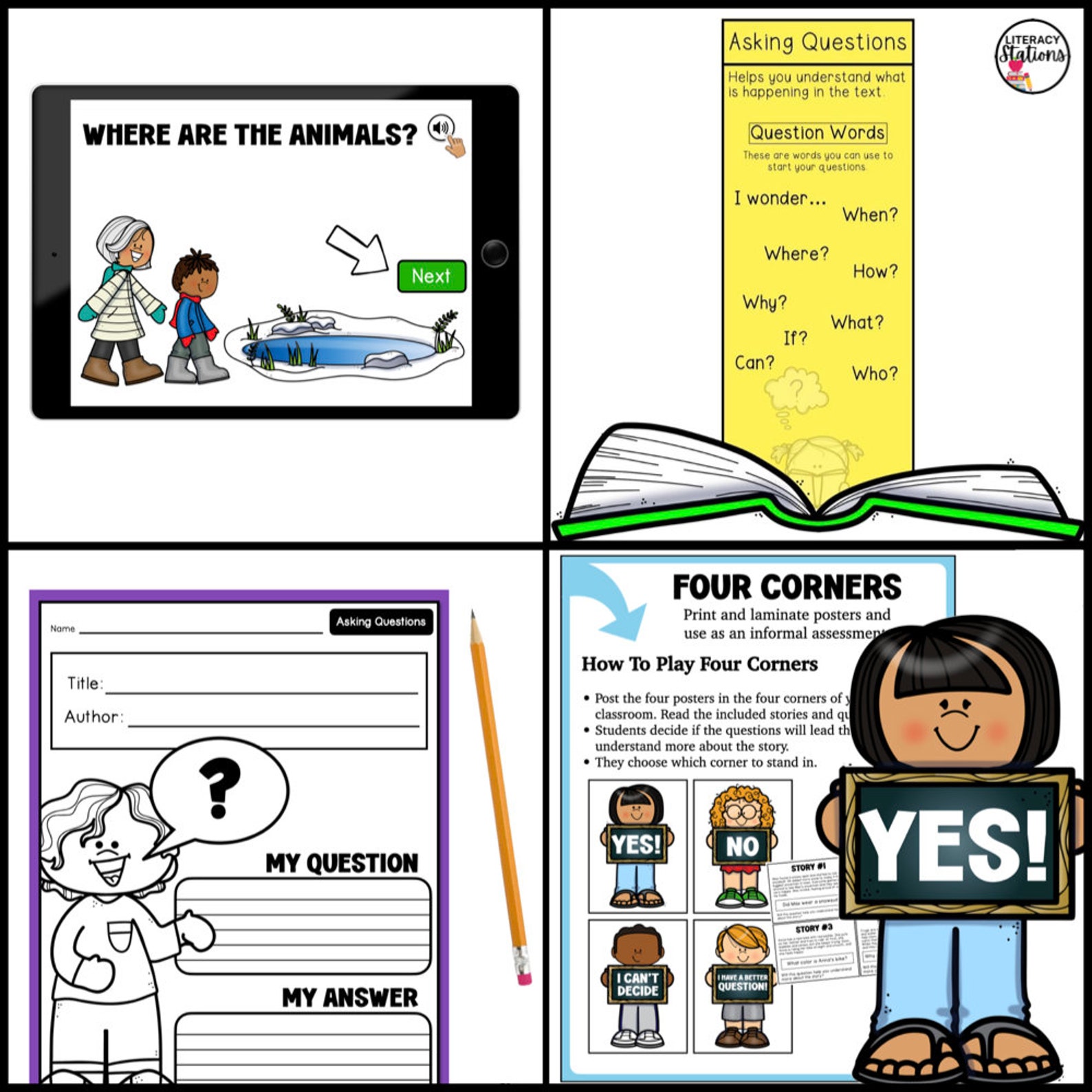 Reading Passages for the Asking Questions Reading Strategy - Etsy