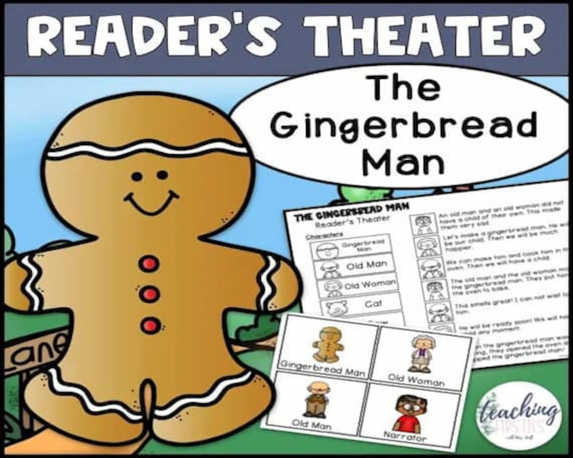 The Gingerbread Man Reader’s Theater Scripts - Etsy