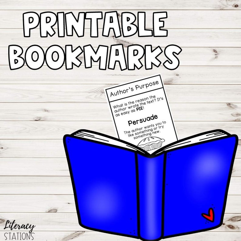 Author's Purpose Reading Passages, Graphic Organizers, Bookmarks ...