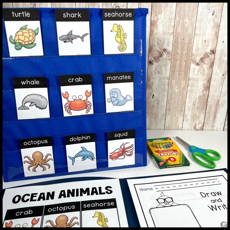 Ocean Animals Writing Activities - Etsy