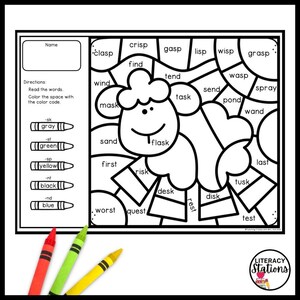 Phoneme Isolation Activities for Final Consonant Blends - Etsy