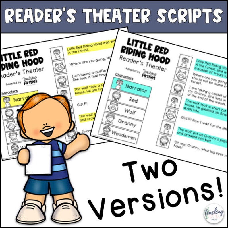 Little Red Riding Hood Reader’s Theater Scripts - Etsy